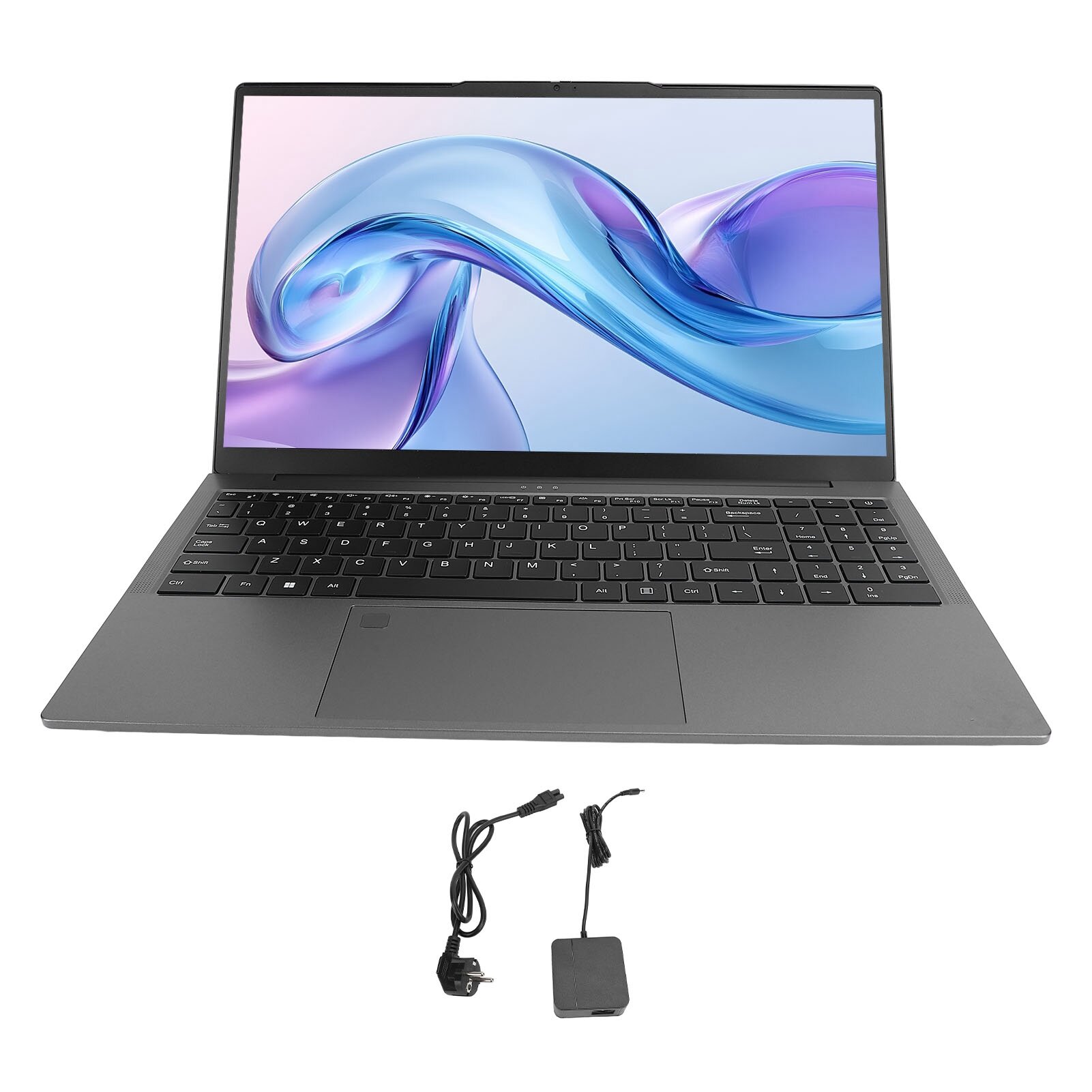 Ноутбук с 15,6-дюймовым FHD IPS-экраном, подсветкой клавиатуры, восьмиядерным процессором Ryzen 7 5825, 32 ГБ DDR4, SSD-накопителем на 1 ТБ, сканером отпечатков пальцев, Windows 11, вилкой европейского стандарта.