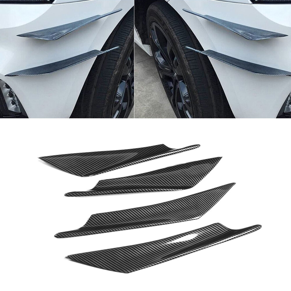 4 шт. Автомобильный универсальный передний бампер лезвие губа сплиттер дефлектор спойлер панель замена