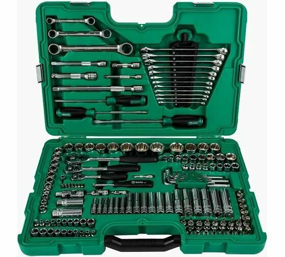 Универсальный набор инструмента, 150 шт, 1/4, 3/8 и 1/2 DR, SATA 09510