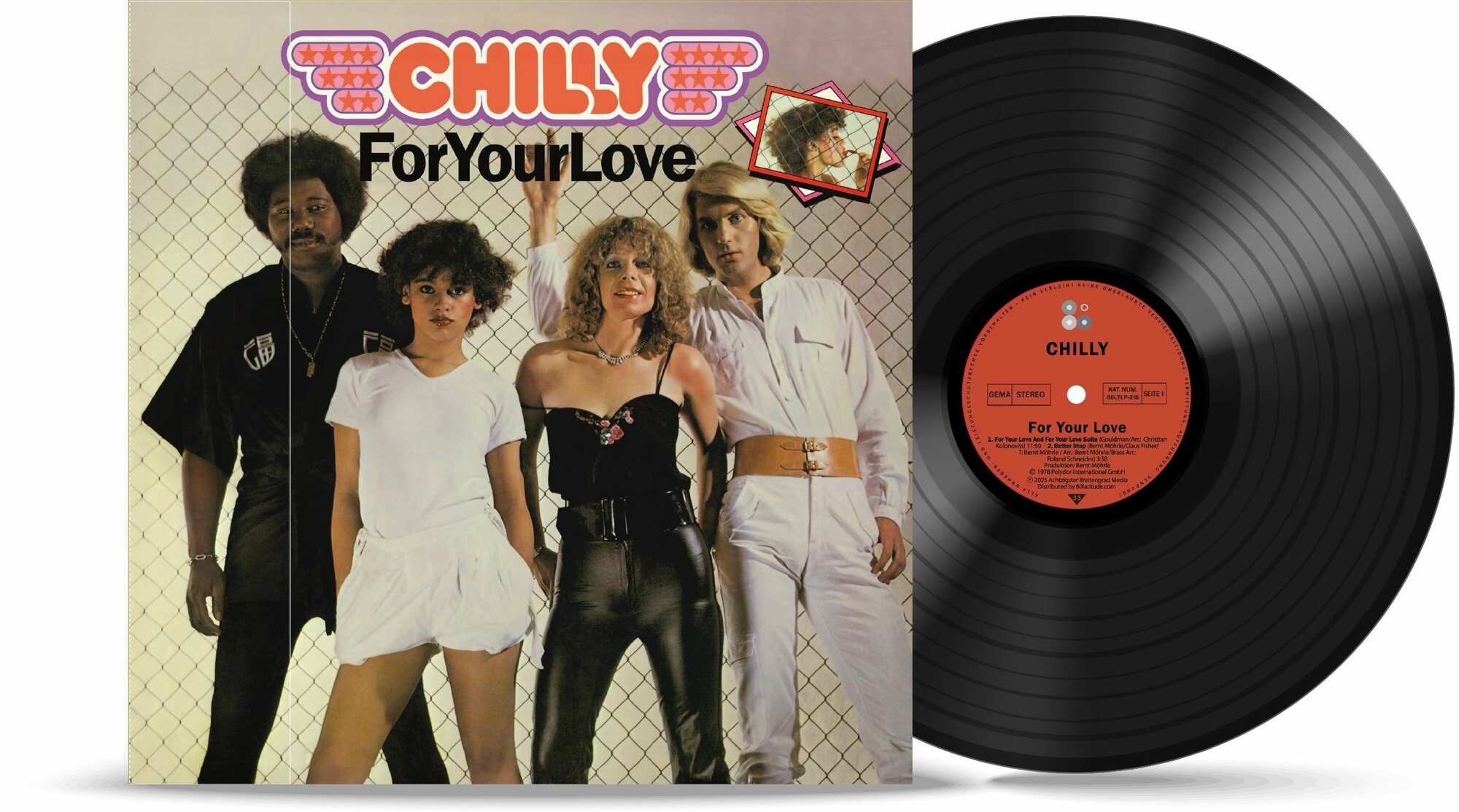 CHILLY - For Your Love (LP, Black Vinyl) Виниловая пластинка