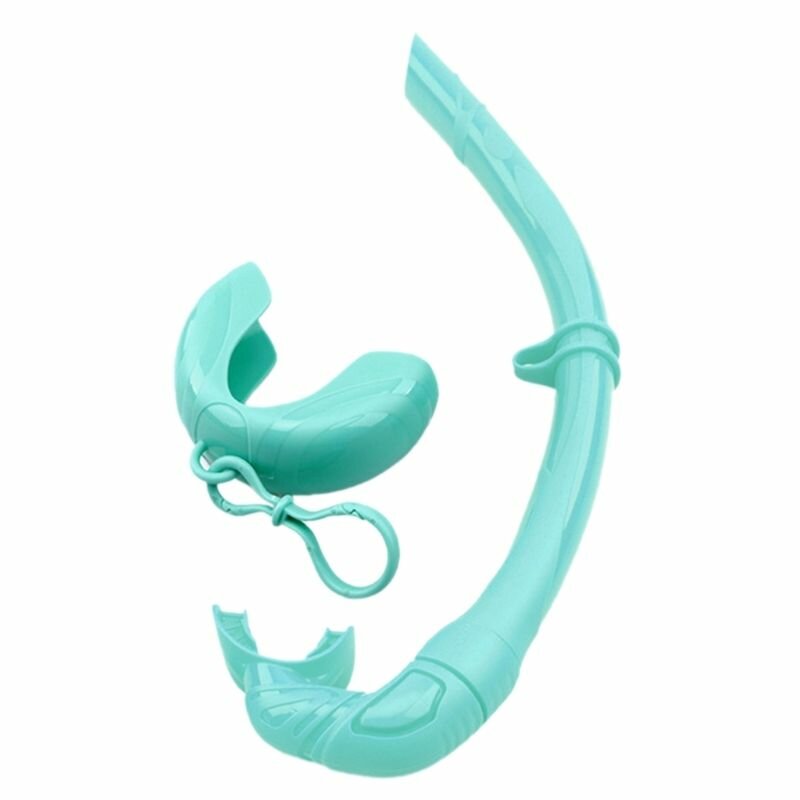 Гибкий силиконовый плавательный трубка с креплением, Светло -зеленый