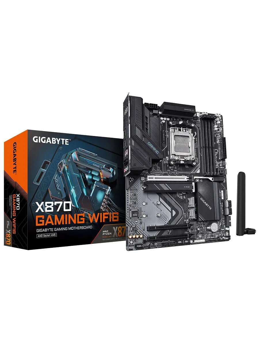 Материнская плата GIGABYTE X870 GAMING WIFI6 ATX AM5 AMD X870 4xDDR5 (256ГБ)