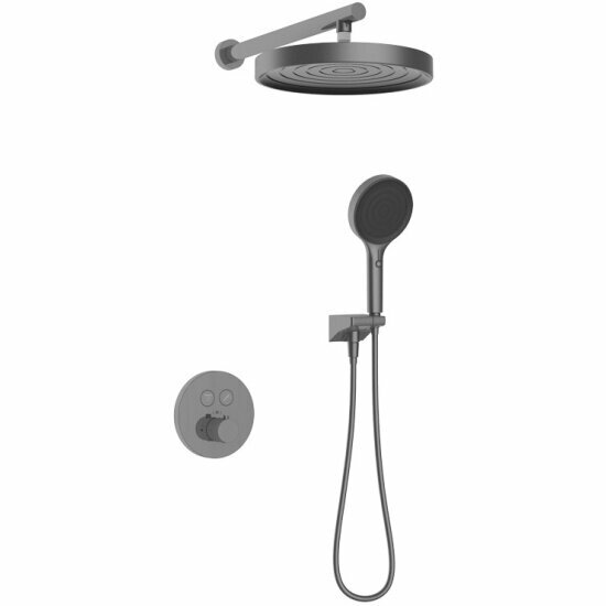 Душевой комплект Kaiser® Kaiser Sano (08277-15) Сталь Вороненая