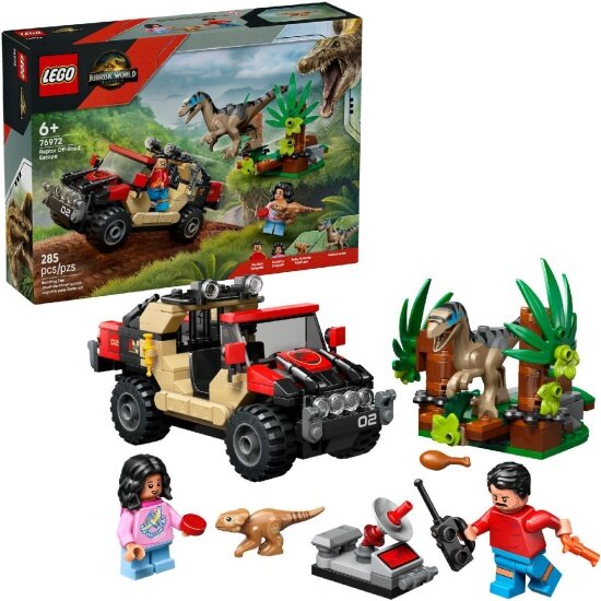Конструктор Lego Jurassic World 76972 Побег от раптора по бездорожью