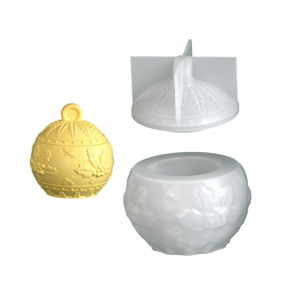 Силиконовая Форма Для Хранения Рождественских Ягодных Снежинок С Тиснением -Ягодный Узор