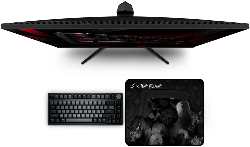 Коврик ARDOR GAMING Tiny Bunny Invasion (M), 350 мм x 300 мм x 4 мм, черный