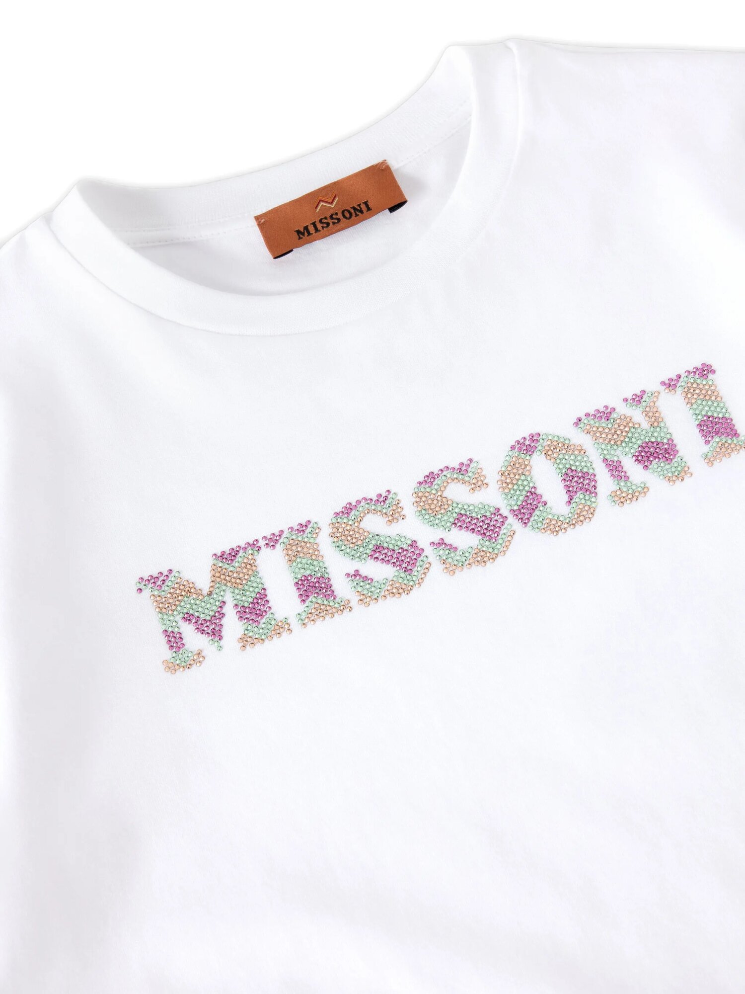Футболка Missoni, размер 12 лет, бежевый/белый — фото 1