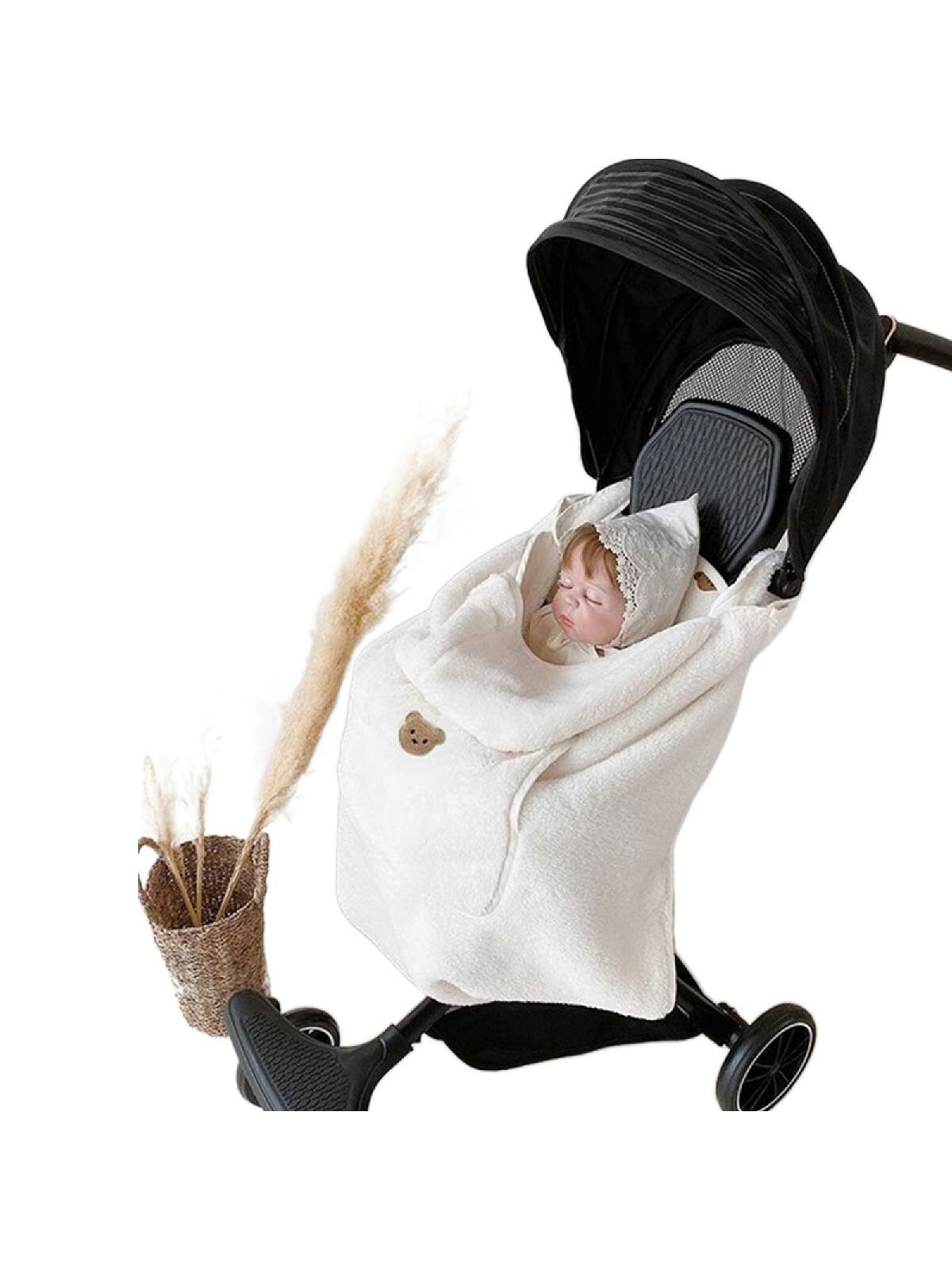 Стильная ветрозащитная накидка для детской коляски, модная и функциональная шаль для коляски