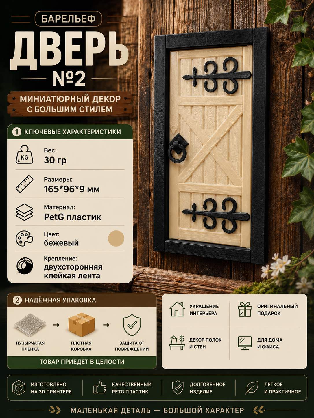 М3Д Статуэтка - Дверь в стене №2