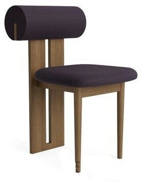 Стул в стиле HIPPO CHAIR NORR11 (темно-фиолетовый + орех)