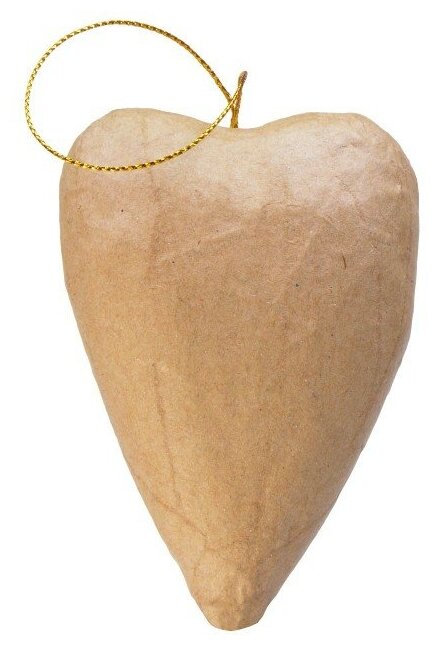 Фигурка из папье-маше. "Сердце" 6,5x4x10,5 см