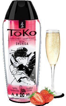 Ароматический лубрикант Toko Шампанское и клубника, 165 мл