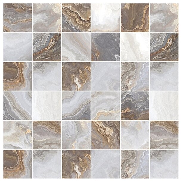 Мозаика Laparet (Лапарет) Goldy 30х30 см Серая (10 шт)