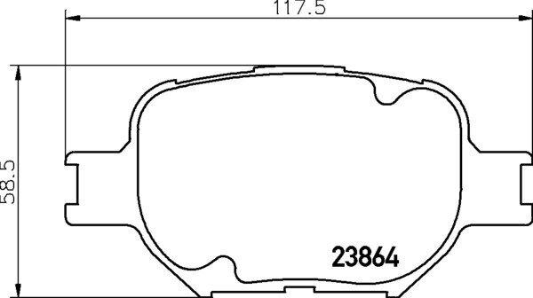 Колодки тормозные дисковые перед (PF-1430) Nisshinbo NP1021