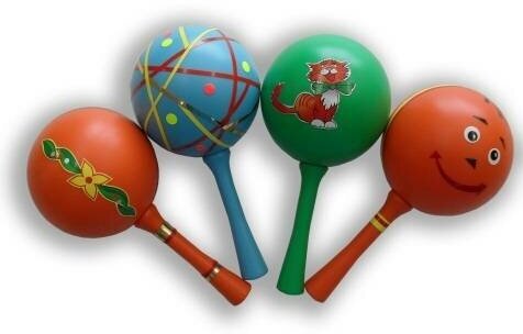 Маракас, музыкальная игрушка (в асс) ТулИгрушка С7-1