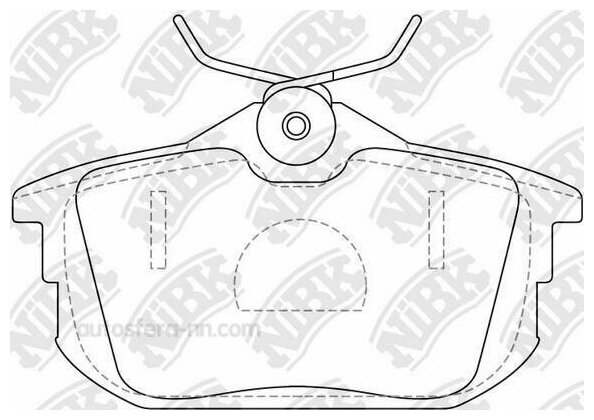 NIBK PN3593 Колодки торм. зад. MITSUBISHI COLT 04>/SMART FORFOUR 05>/VOLVO S40/V40!