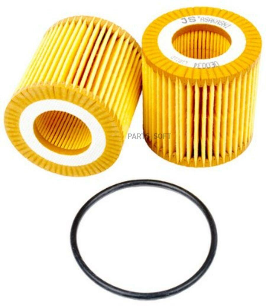 JS ASAKASHI OE0034 Фильтр масляный SKODA FABIA 1.2 01-/VW POLO 1.2 01-