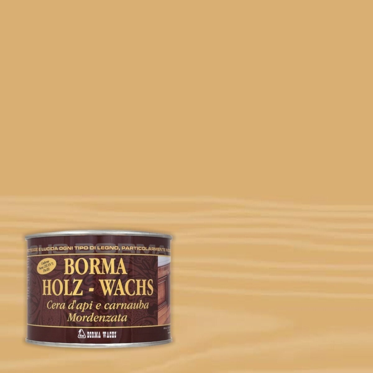BORMA WACHS (Борма) Воск пчелиный HOLZWACHS (0,5л.), 51 Светлый Дуб, 0120RC