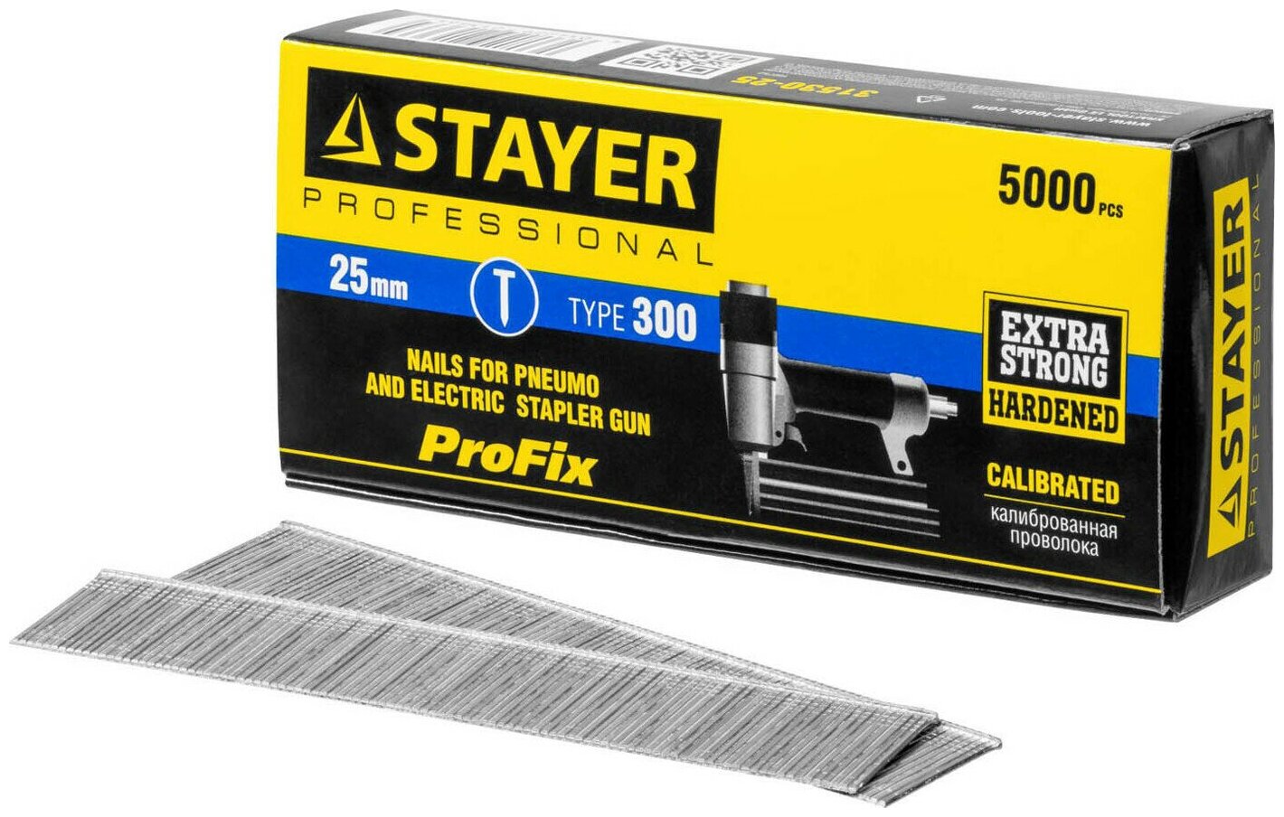 Гвозди особотвердые STAYER тип 300, 25 мм, Professional