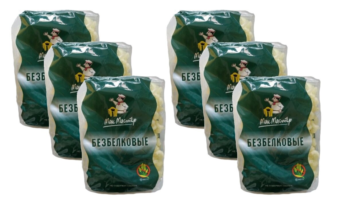 Макаронные изделия "Рифленая трубочка", МакМастер, низкобелковые, без глютена, 300г/6шт