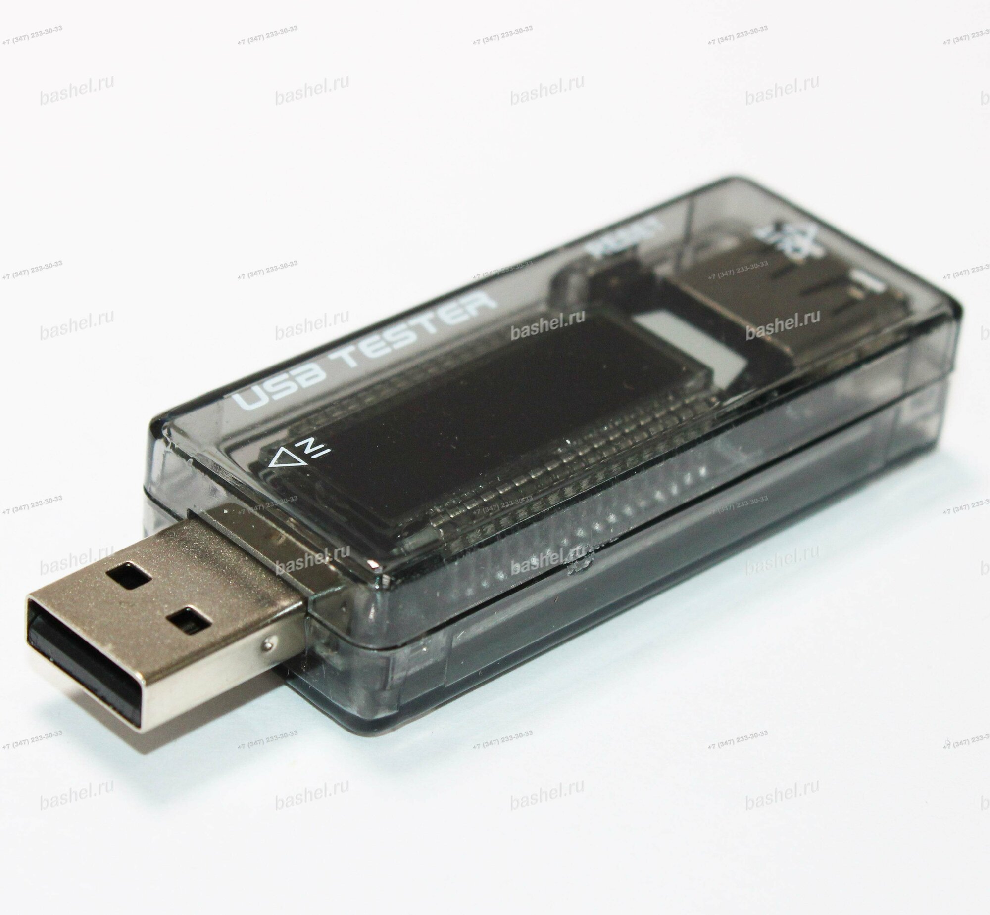 USB тестер KEWEISI KWS-V21 (QC 2.0, USB, DC: 3.5-20V, 0-3.3A, 0-99 часов)