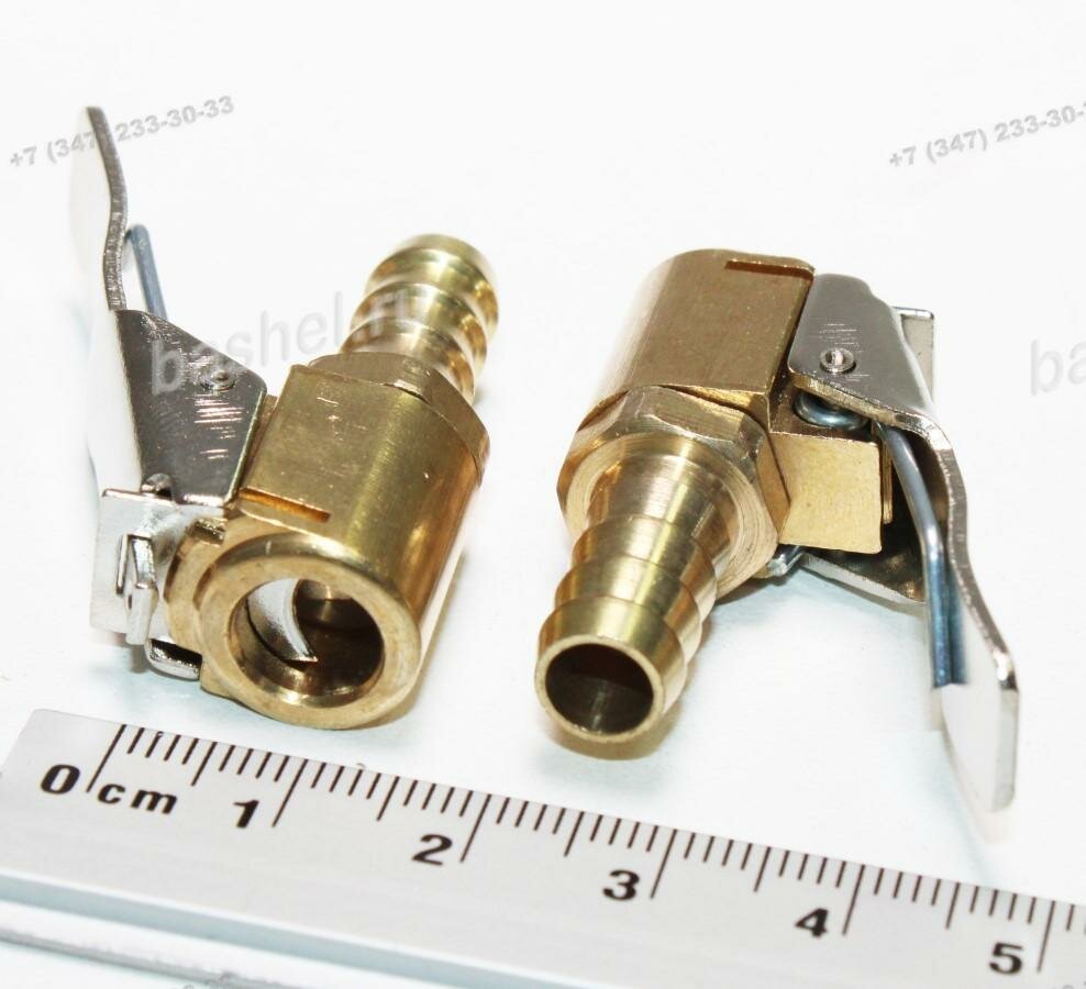 Адаптеры на шланг, ниппельный наконечник, латунь, 2 шт. FIT 81115