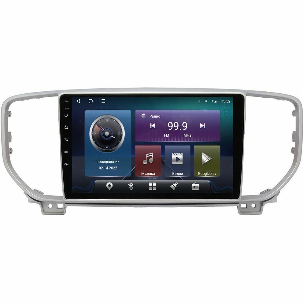 Магнитола CRS-300 Киа Спортедж 4 Kia Sportage 4 2018-2022 - Android 13 - Процессор 8 ядер - Память 6+128Gb - Carplay - DSP 36 полос - 4G(Sim)