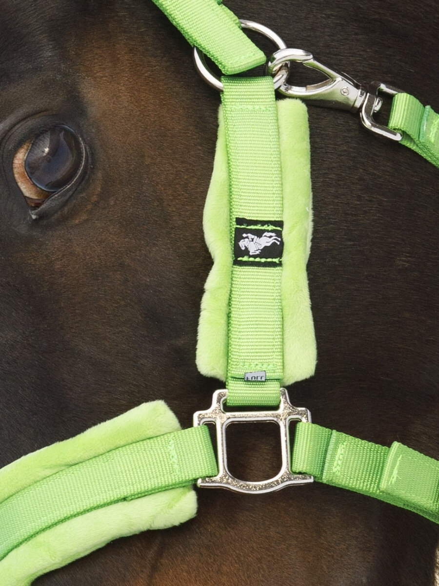 Sweethorse / Недоуздок для лощадей на флисе , Full , салатовый — фото 1