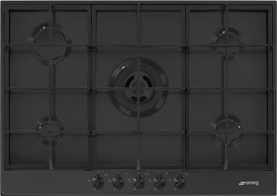 Встраиваемая газовая панель SMEG PX375MB, официальная гарантия