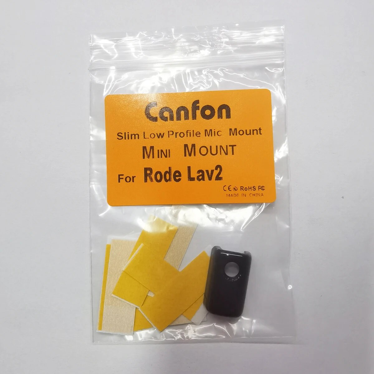 Держатель петличного микрофона Canfon MiniMount, черный