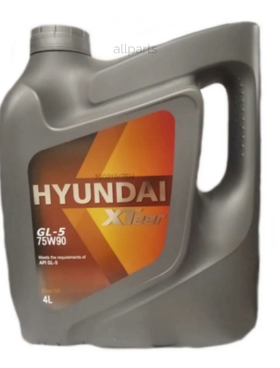 HYUNDAI-XTEER 1041439 Масло трансмиссионное HYUNDAI XTeer Gear Oil-5 75W90, 4 л 1041439