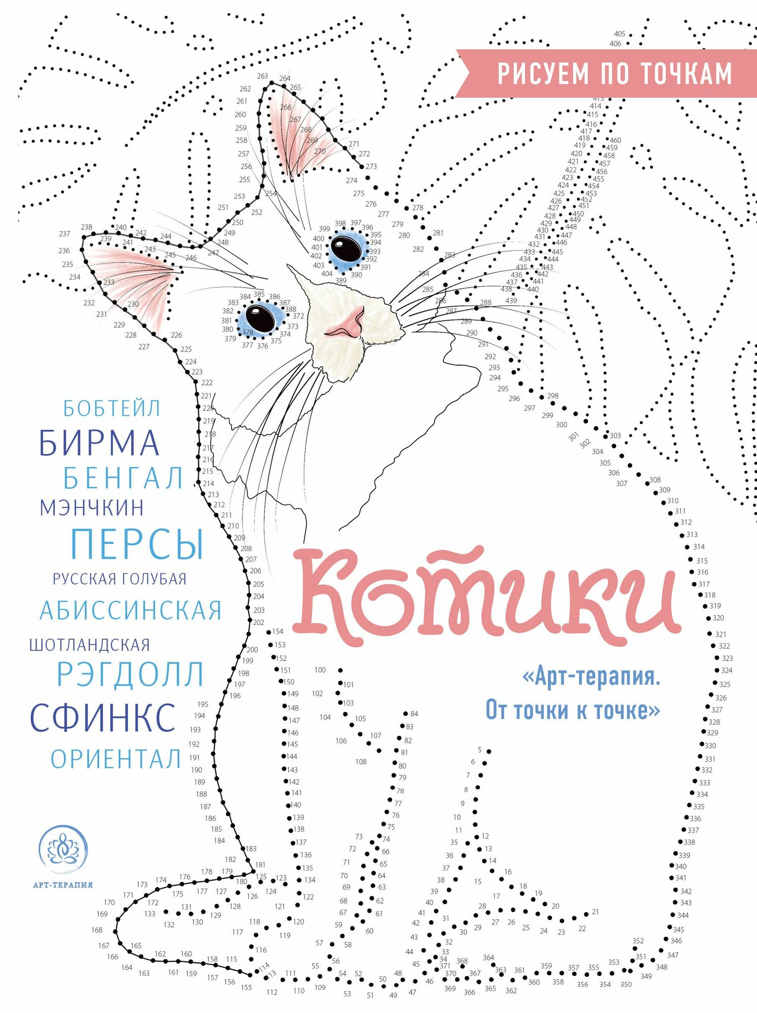 Котики. Рисуем по точкам