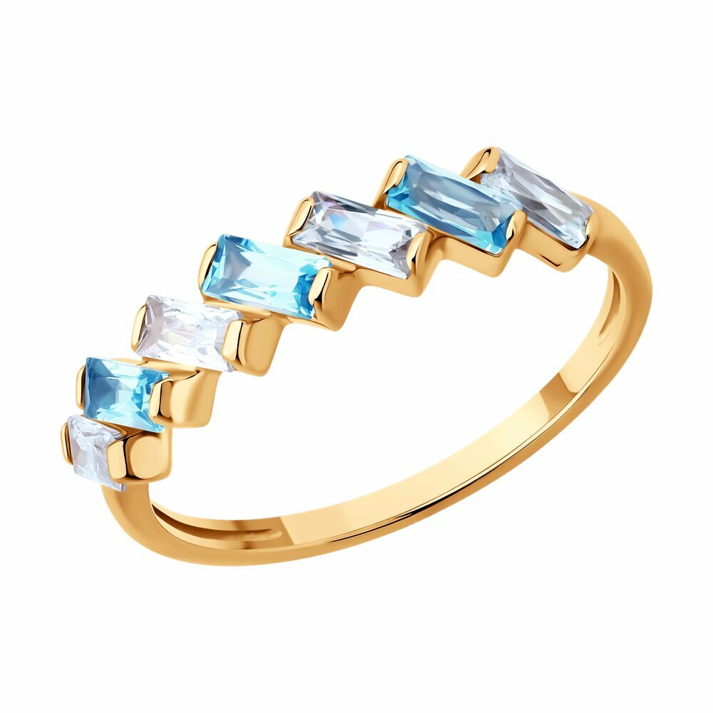 Кольцо, красное золото, 585 проба