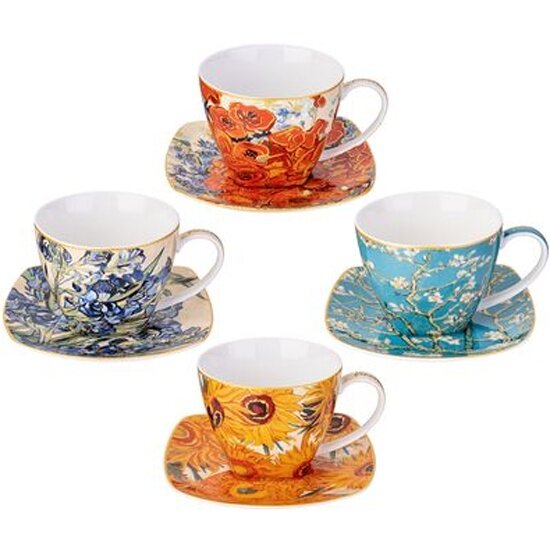 Чайный набор Lefard "art collection" (В. Ван гог) на 4 пер. 8 пр, 250 мл