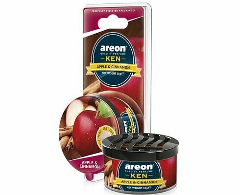 Освежитель (ароматизатор) на панель гелевый AREON GEL KEN BLISTER Яблоко и корица 35г (144)