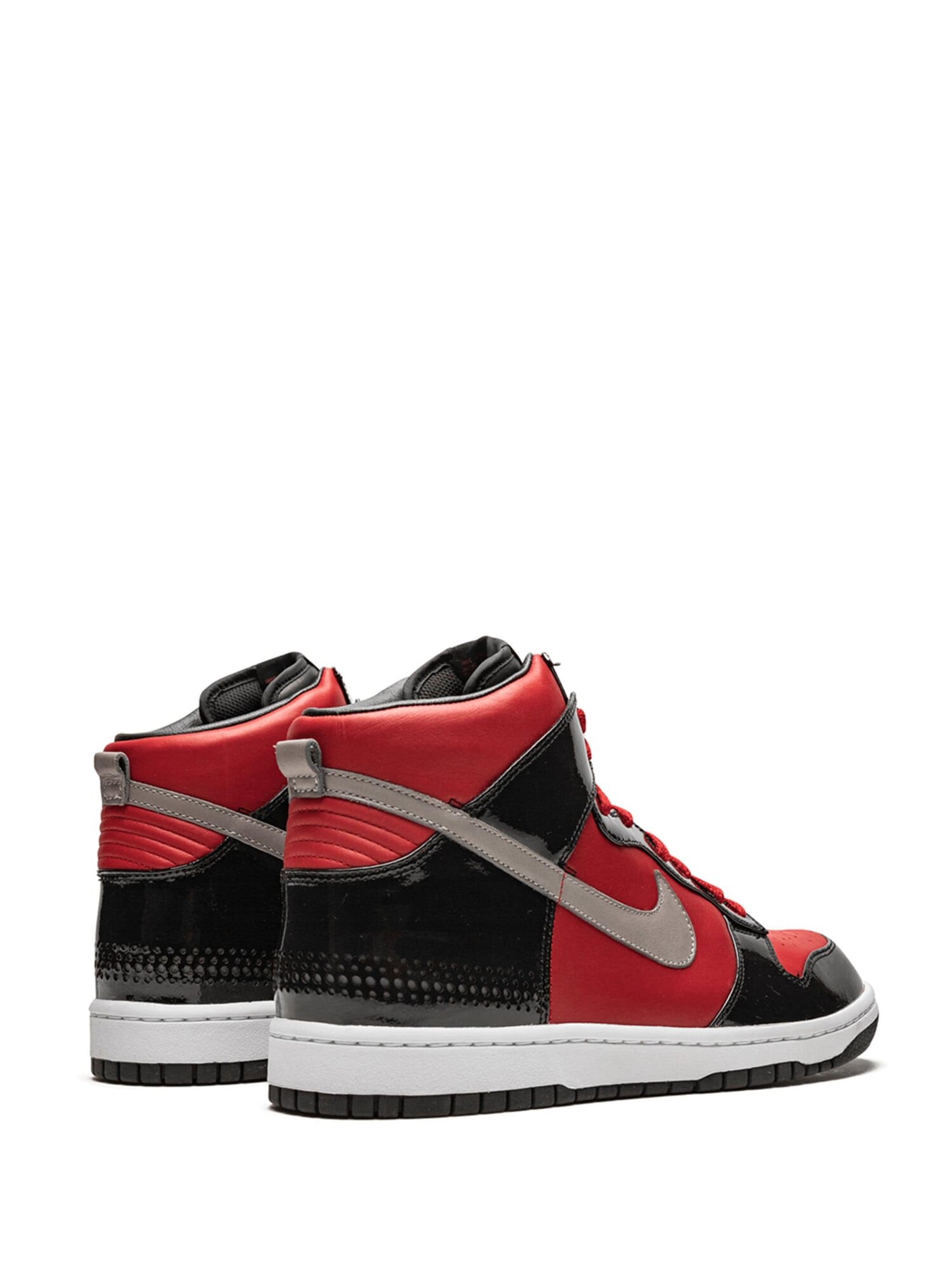 Кроссовки NIKE Dunk High Premium, размер 12.5 US, red — фото 1