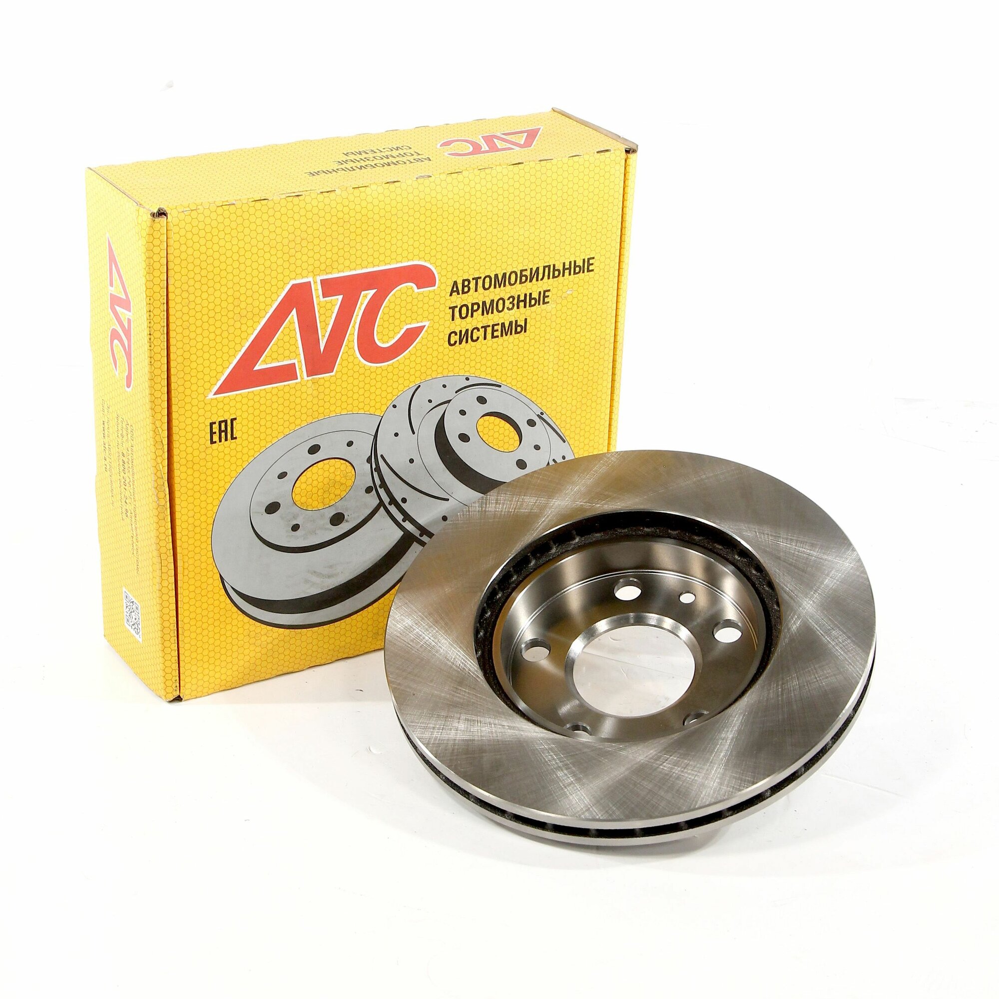 Диск тормозной ATC 402066300R, для Renault Duster, передний мост, серый