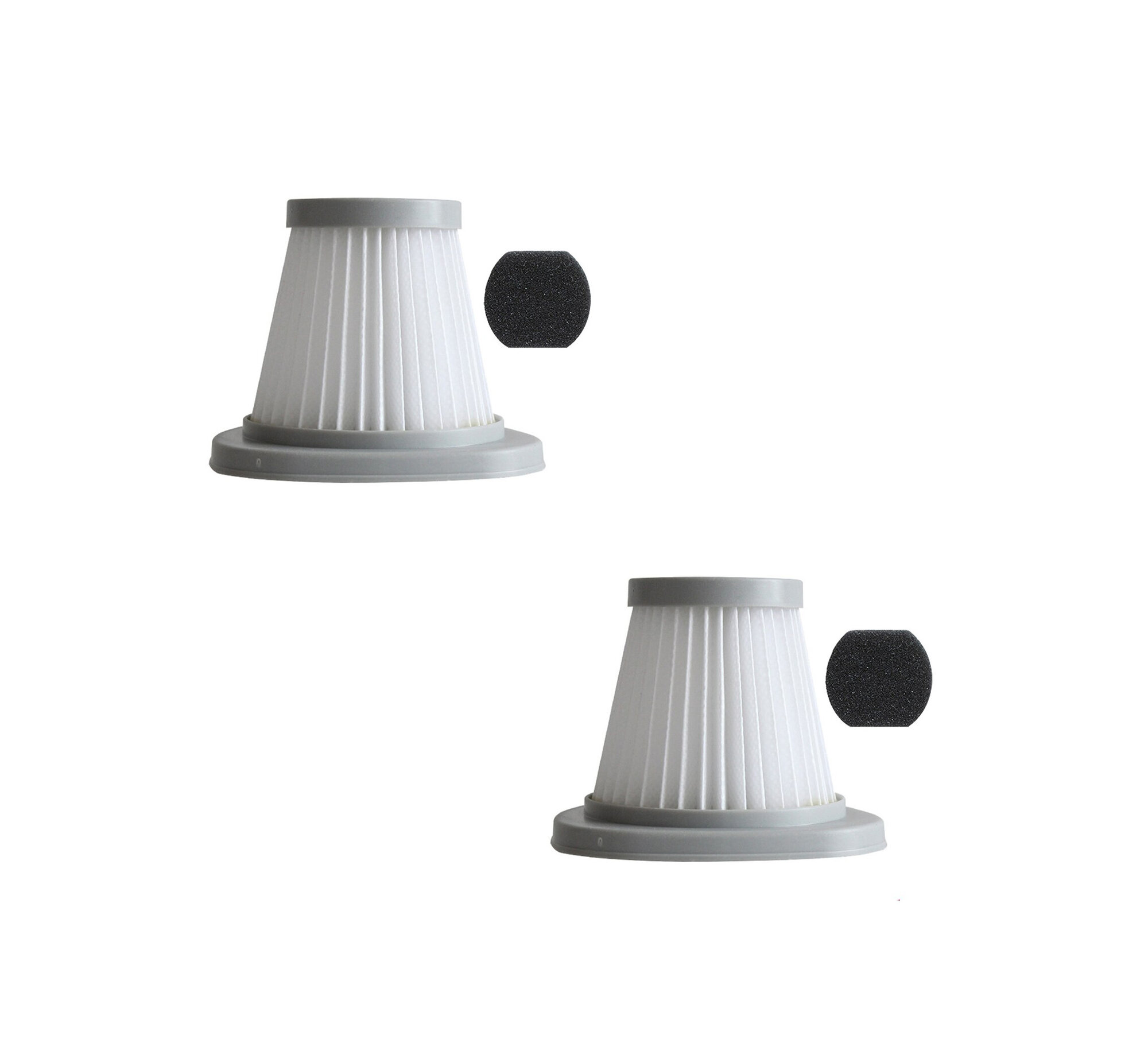 Комплект моющих фильтров для пылесосов Xiaomi Deerma DX118C, DX128C (2 HEPA + 2 поролоновых)