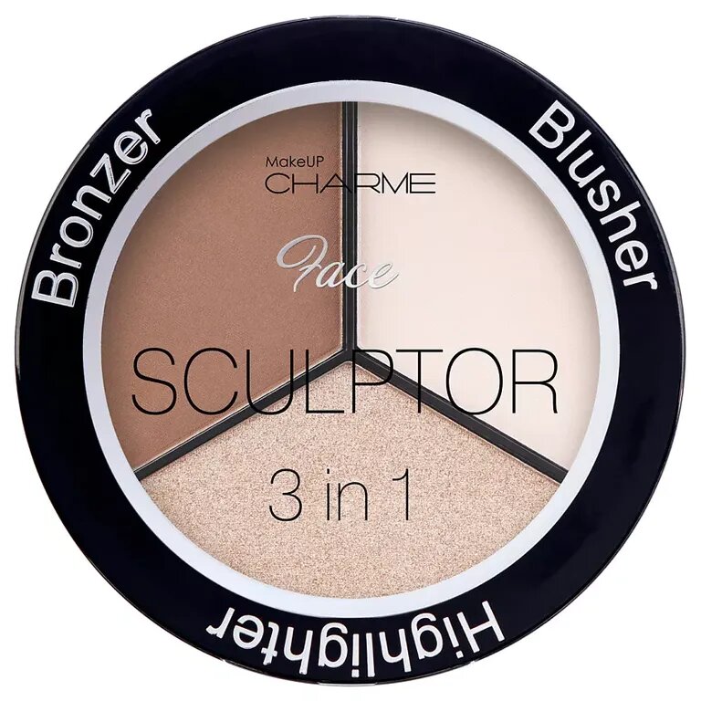 CHARME Скульптор для лица 3 в 1 тон 12 Нюдовый