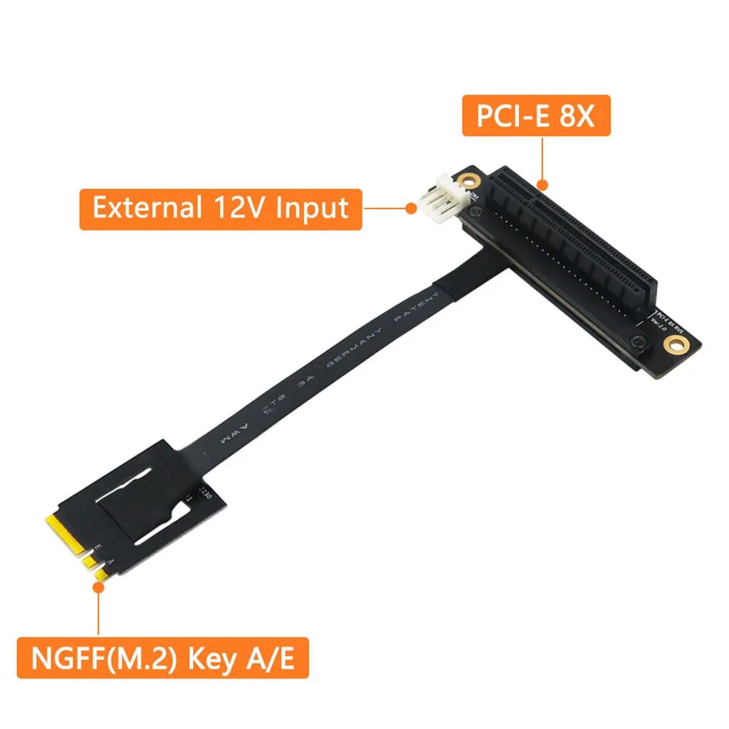 XT-XINTE Адаптер M.2 NGFF PCI-E 8X