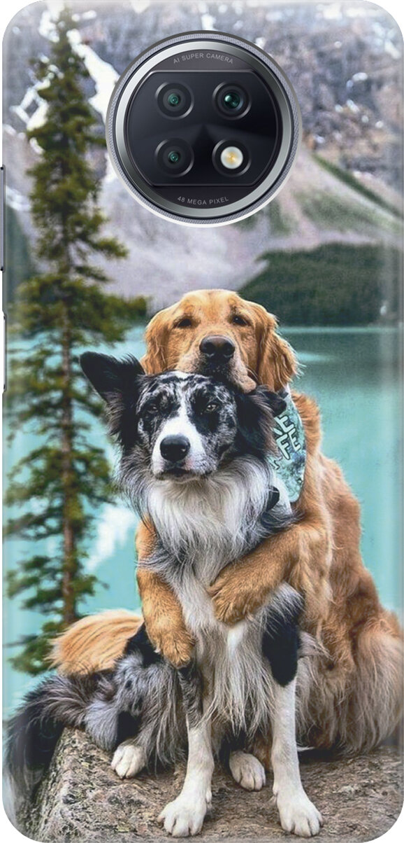 Силиконовый чехол Собачья дружба на Xiaomi Redmi Note 9T / Сяоми Редми Ноут 9Т
