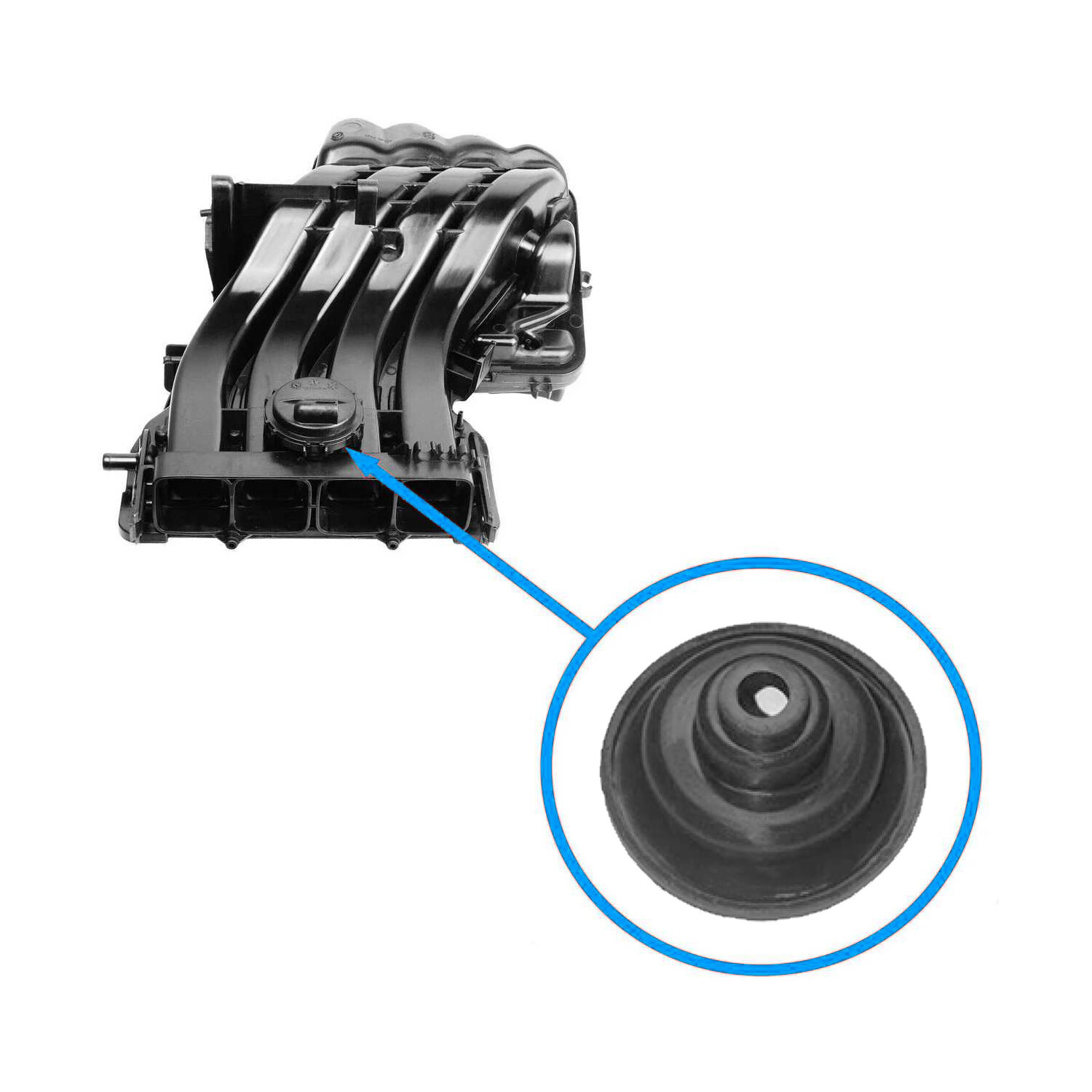 Мембрана впускного коллектора VAG 1.6 06A133203EM, 06A133206BD для мотoров BSE, BGU, BSF, CCSA, CMXA, CHGA