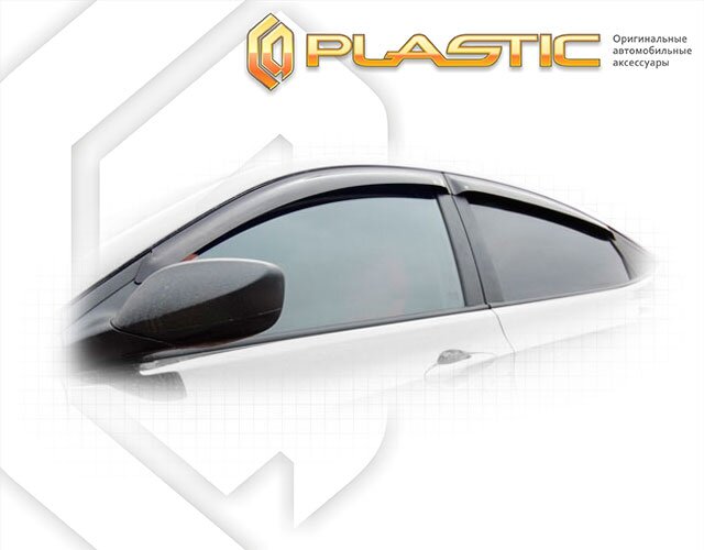 Дефлекторы окон (Classic полупрозрачный) Hyundai Solaris седан 2011 - 2013 г. в. СА Пластик (Арт. 2010030305523)