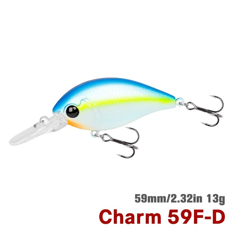 Воблер TSURINOYA Charm 59F-D, 59 мм, 13 г, CRANK