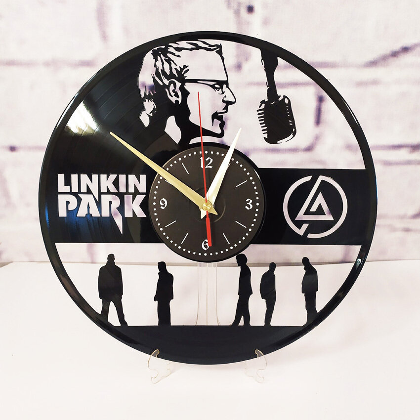 Часы из виниловой пластинки Linkin park