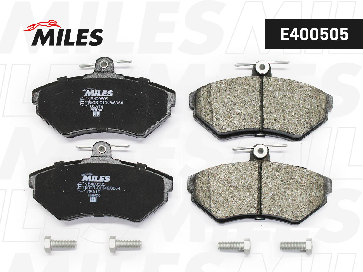 Колодки тормозные VW G3, Caddy 95-04, Polo 95-01 передние Low-metallic Miles