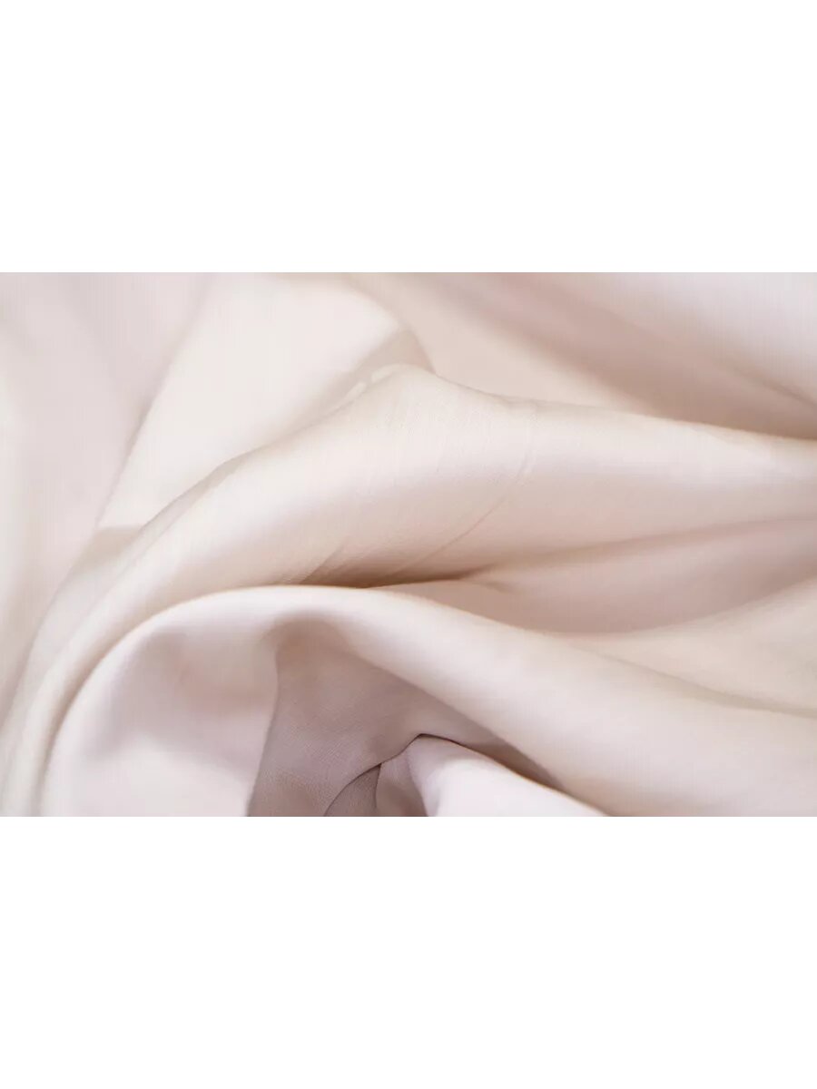 Ткань Вискоза сатин StMac бежево-розовый меланж