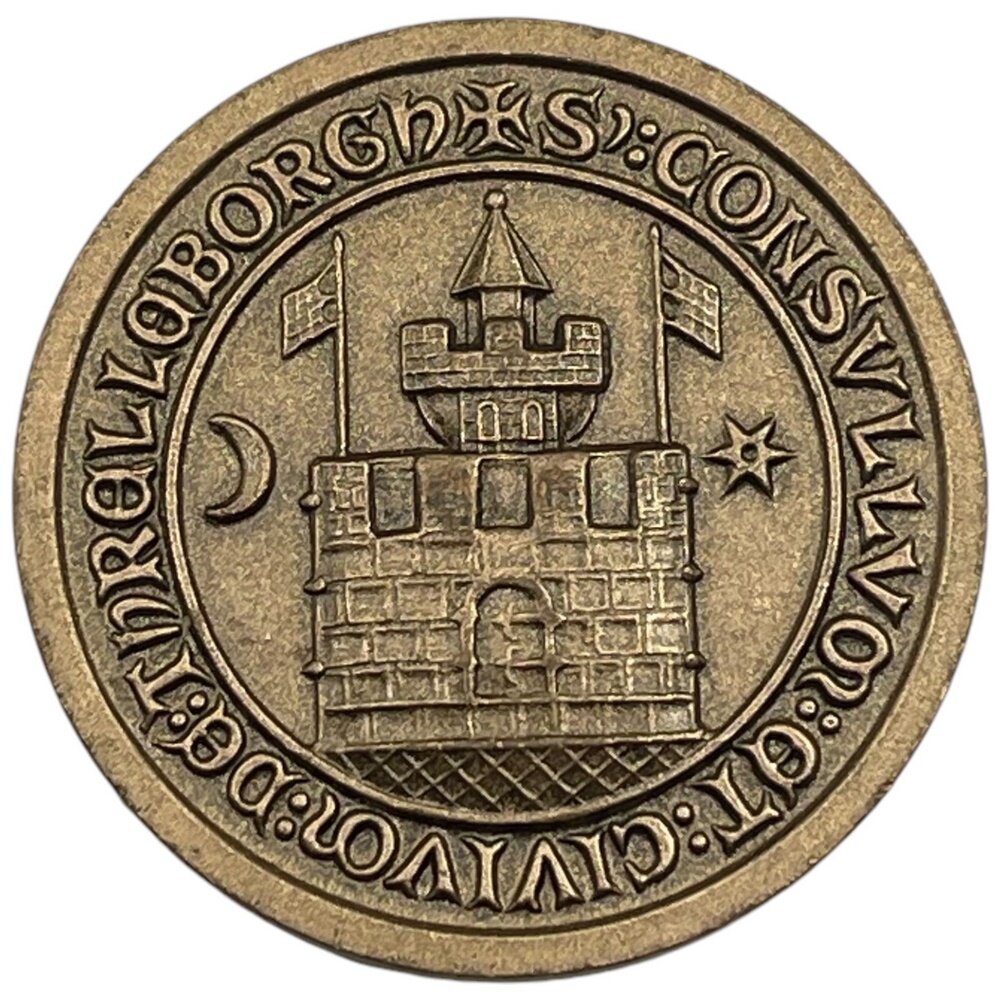 Швеция, Треллеборг 10 крон 1977 г. (Консульство Треллеборга)