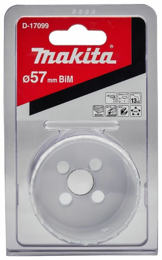 Биметаллическая сверлильная коронка 57мм Makita D-17099