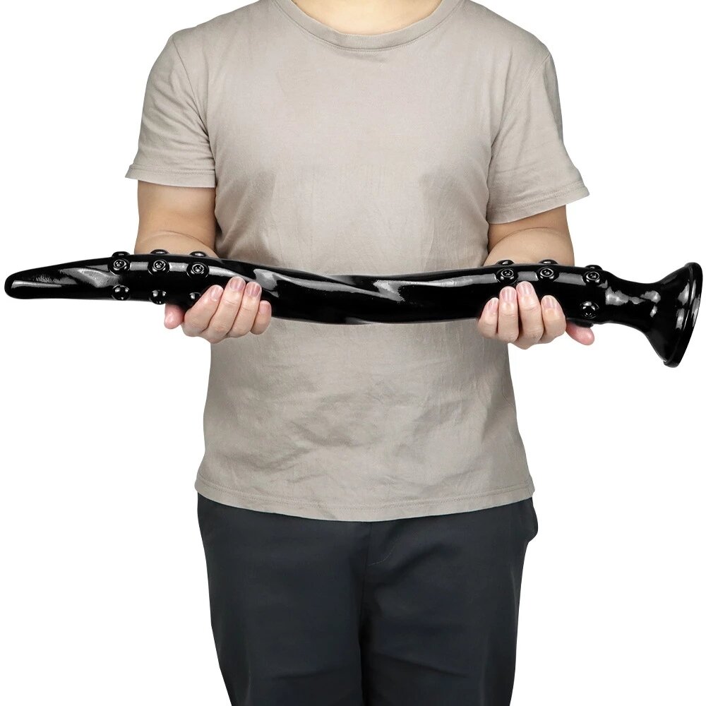 61CM Удлиненный фаллоимитатор Силиконовая анальная пробка фистинг BDSM